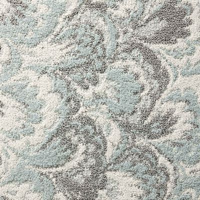 Swirling Around - Cloud / Silver: All Area Rugs & Carpet Tiles by FLOR