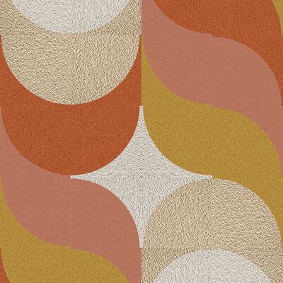 Retro Shag - Clementine - 7x8: FLOR Signature Area Rugs by FLOR