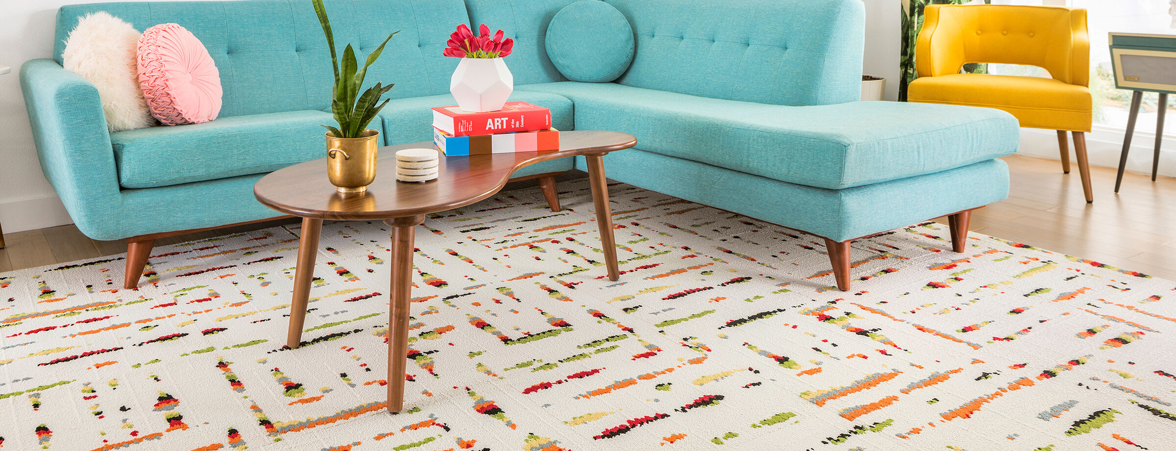 Lilting - Berry: Graphic & Pattern Area Rugs & Carpet Tiles by FLOR