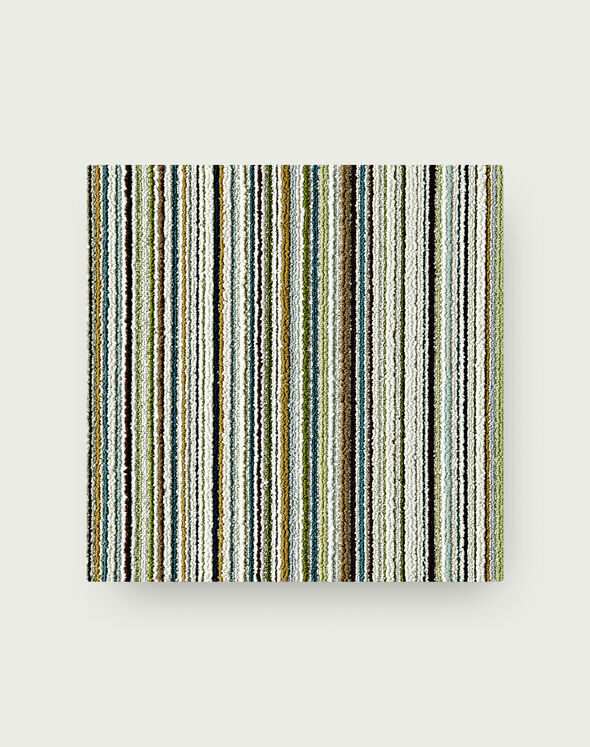Like Minded - Green: Striped Area Rugs & Carpet Tiles by FLOR