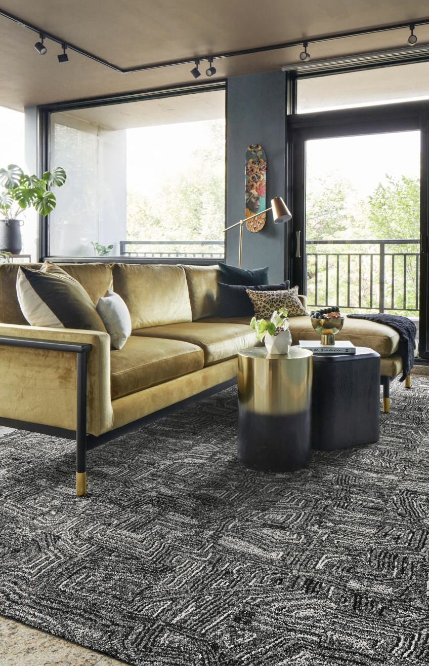 Carpet Tiles for Creating Customized Modern, Contemporary Area Rugs