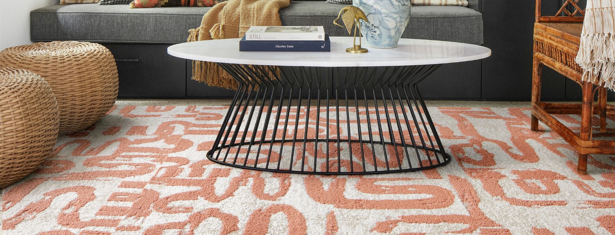Scenic Route - Bone / Pearl: Patterned Area Rugs & Carpet Tiles by FLOR