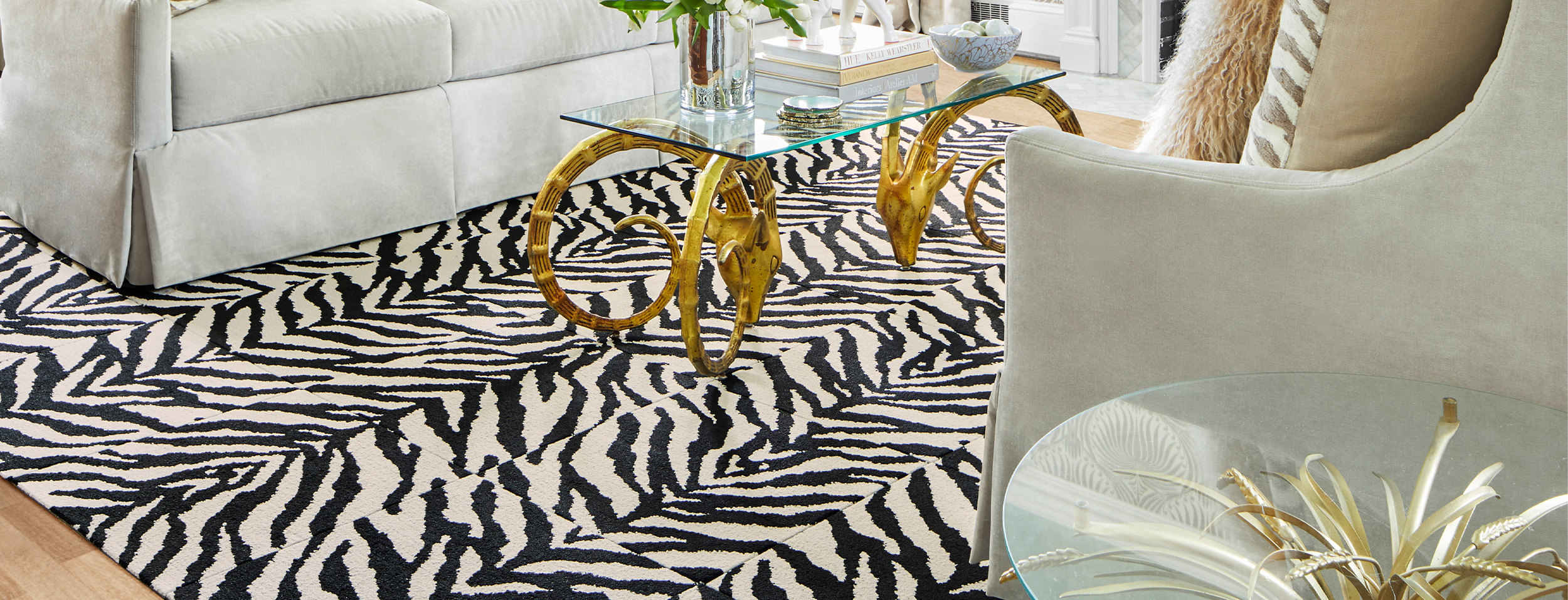 Zebra Texture Carpet