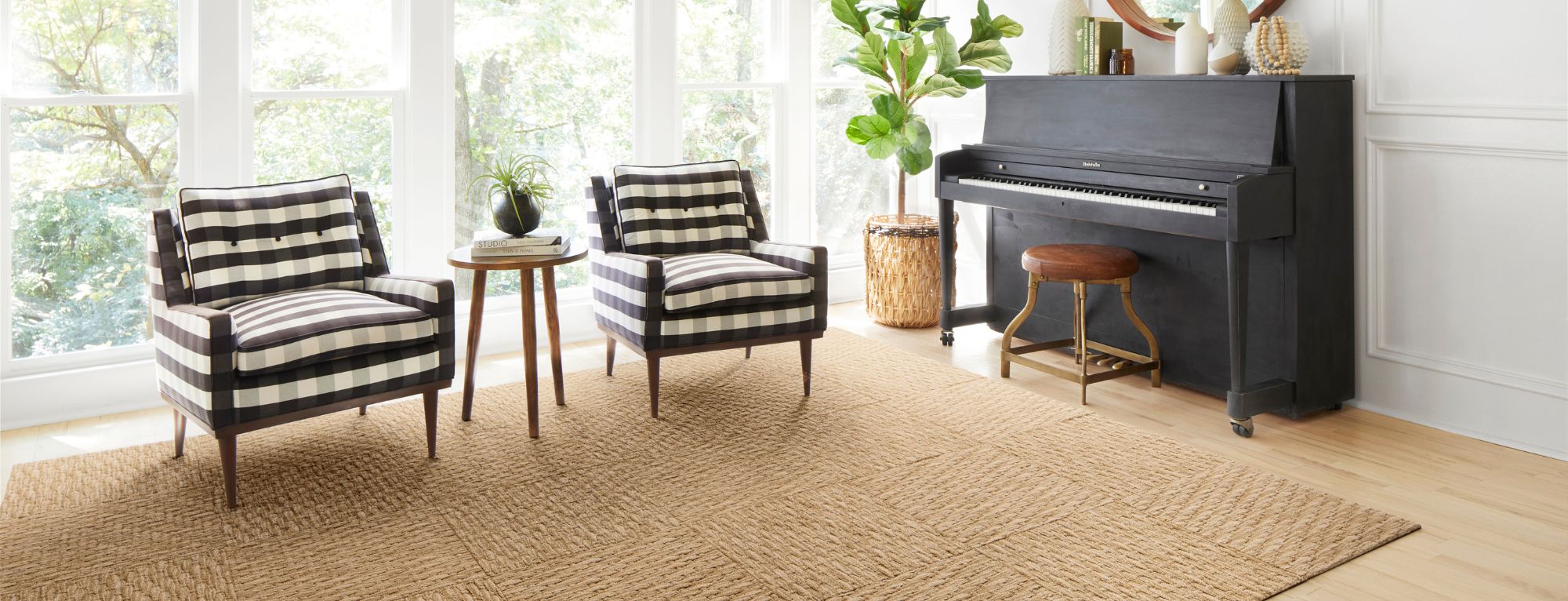 Coming Along - Tan: Patterned Area Rugs & Carpet Tiles by FLOR