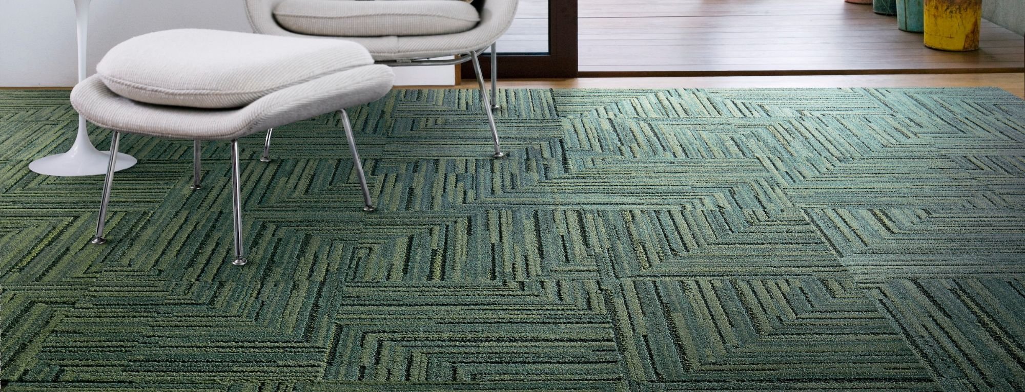 Boardwalk - Kale: Patterned Area Rugs & Carpet Tiles by FLOR