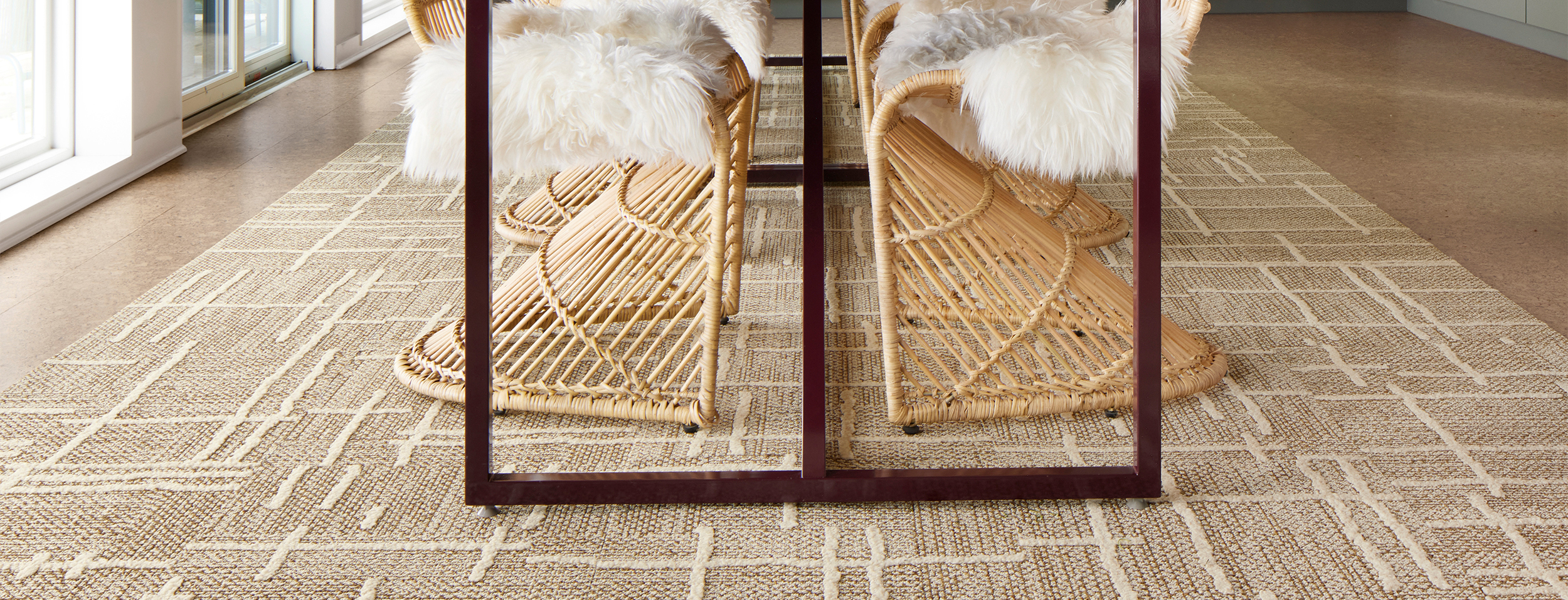 Draper - Pearl / Mica: Patterned Area Rugs & Carpet Tiles by FLOR