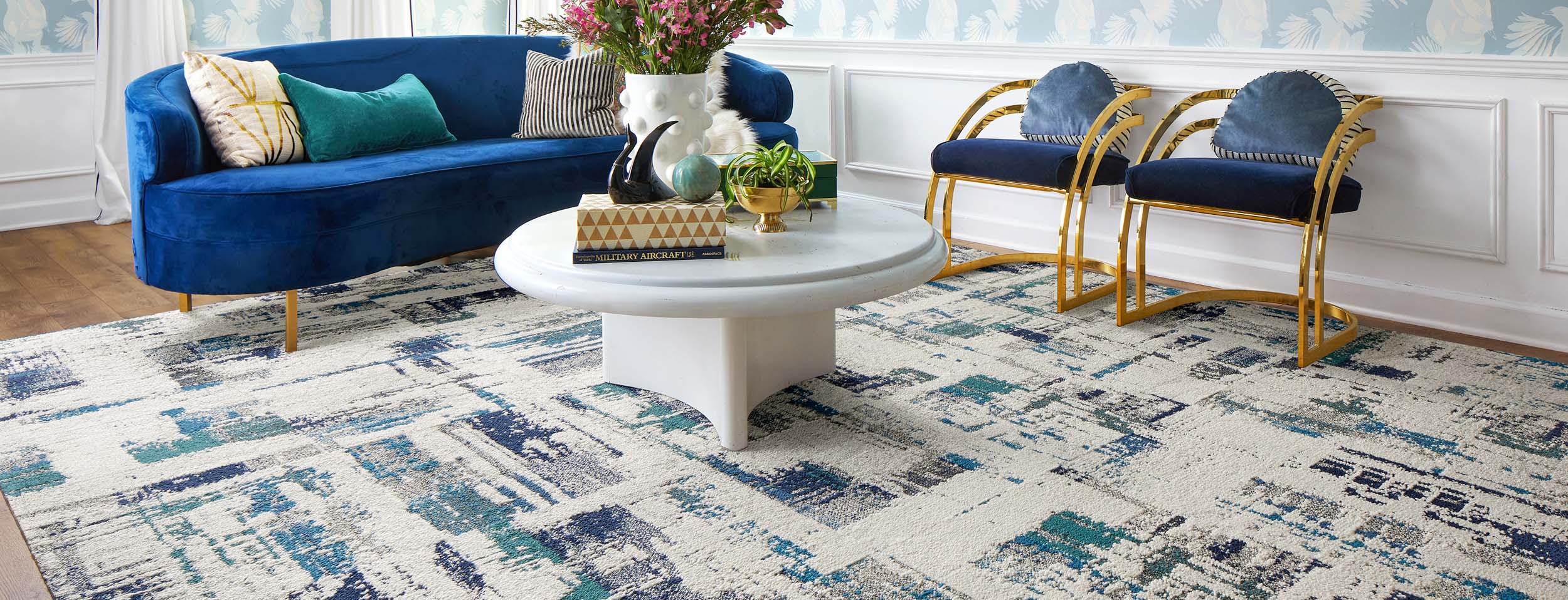 Splish Splash - Berry: Patterned Area Rugs & Carpet Tiles by FLOR