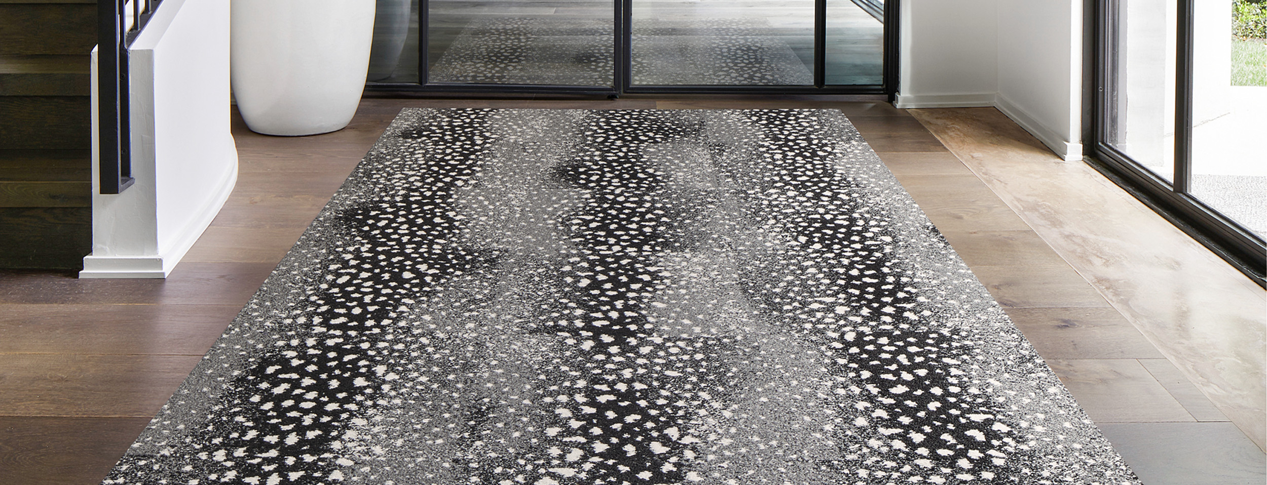 Doe Re Mi - Pebble: Graphic & Pattern Area Rugs & Carpet Tiles by FLOR