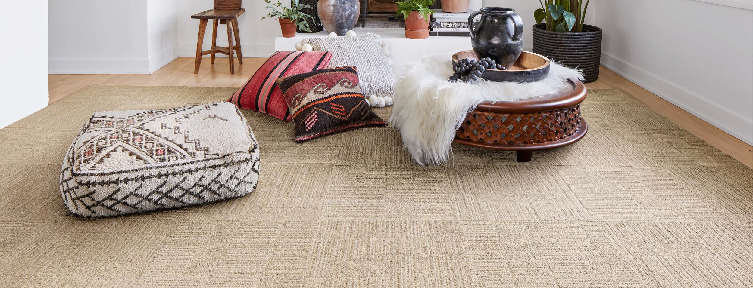 Morning Coffee - Half & Half: Patterned Area Rugs & Carpet Tiles by FLOR