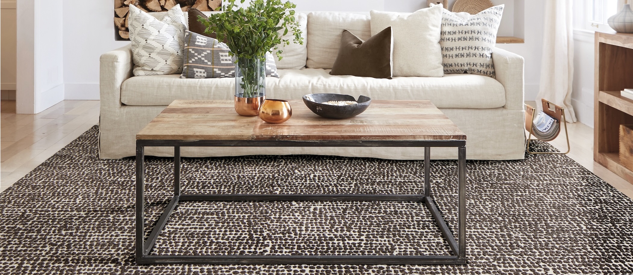 Carpet Tiles for Creating Customized Modern, Contemporary Area Rugs