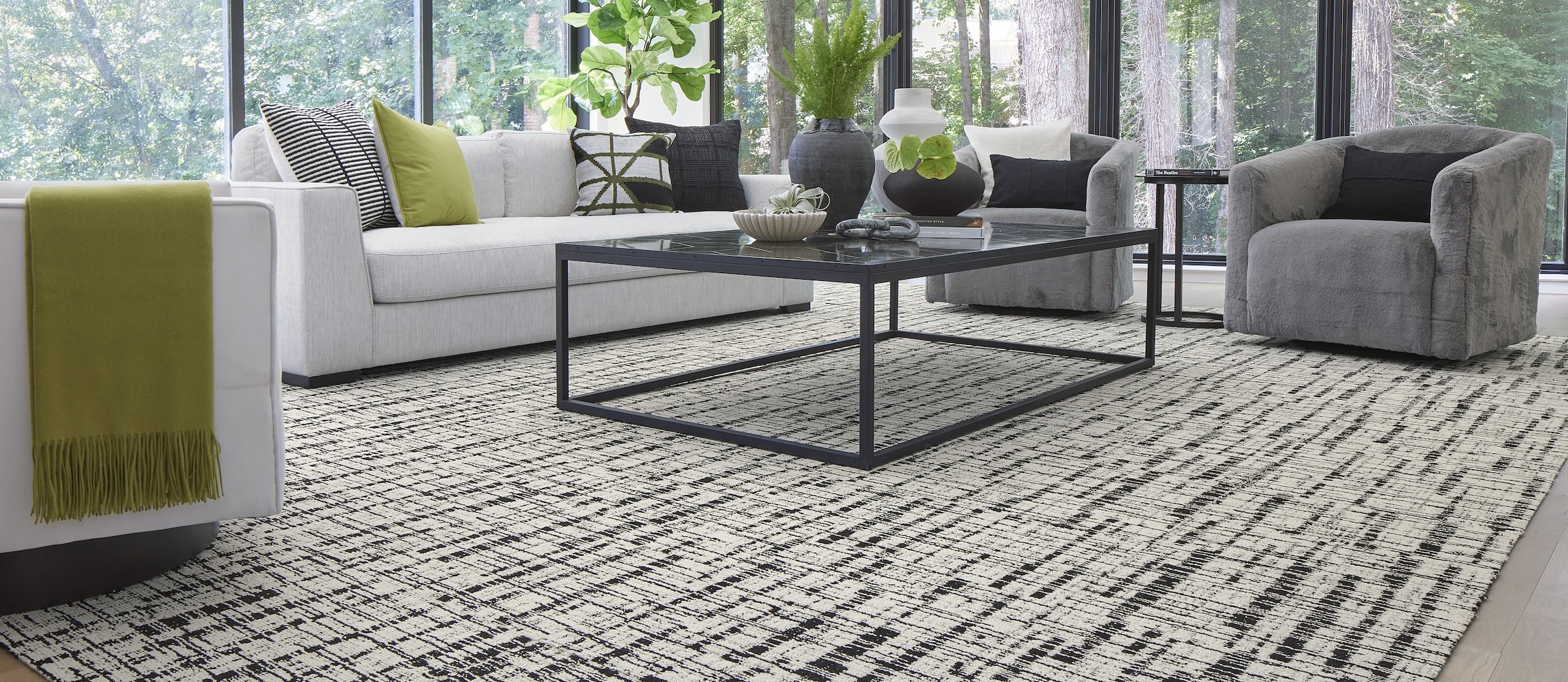 Striped Carpet Tiles for Creating Custom Striped Area Rugs