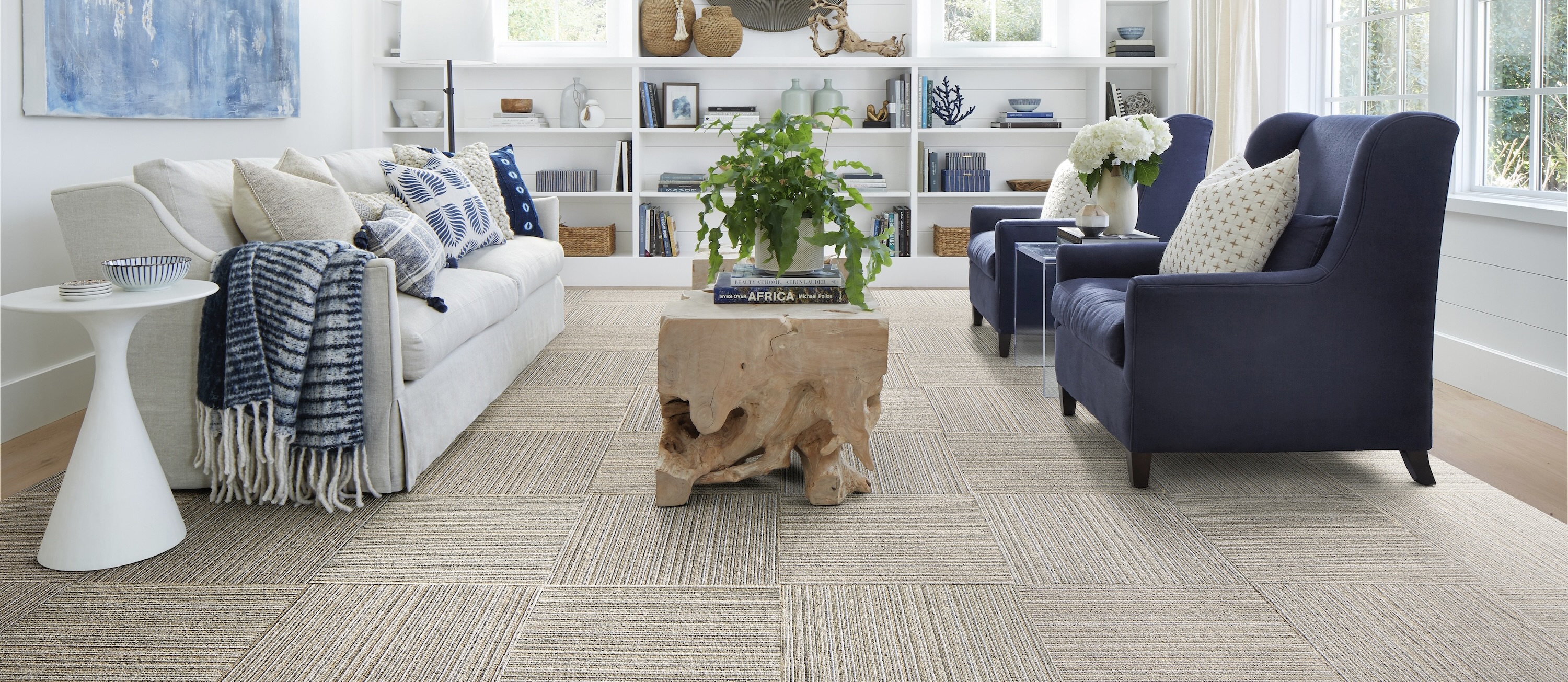 Striped Carpet Tiles for Creating Custom Striped Area Rugs