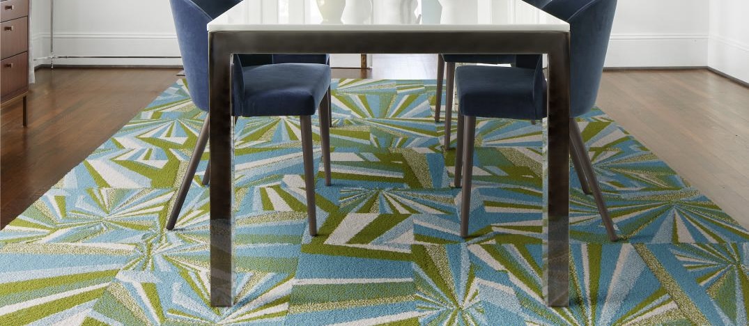 Patterned Carpet Tiles for Creating Custom Patterned Area Rugs