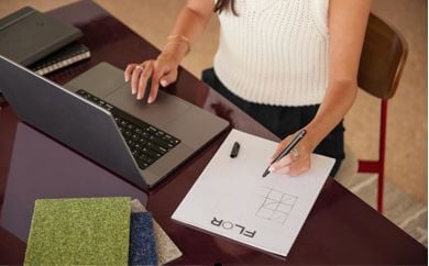 Draper - Pearl / Mica: Patterned Area Rugs & Carpet Tiles by FLOR